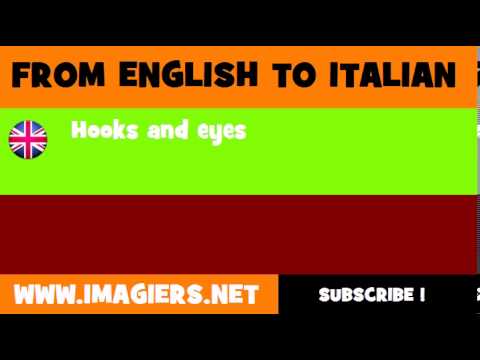 How to say Hooks and eyes in Italian