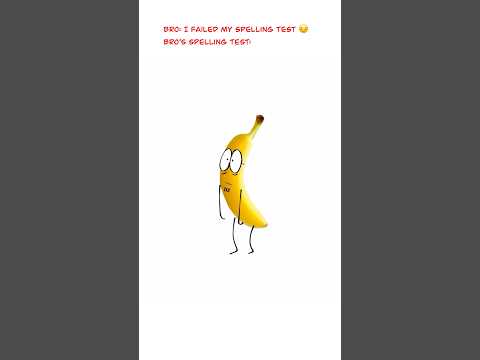 Spell Bananas 😁 (Animation Meme) Anim: Don_Wakamole #shorts