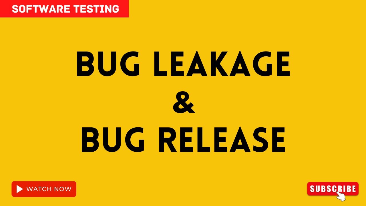 QA manual testing tutorial for beginner | what is bug leakage and bug release