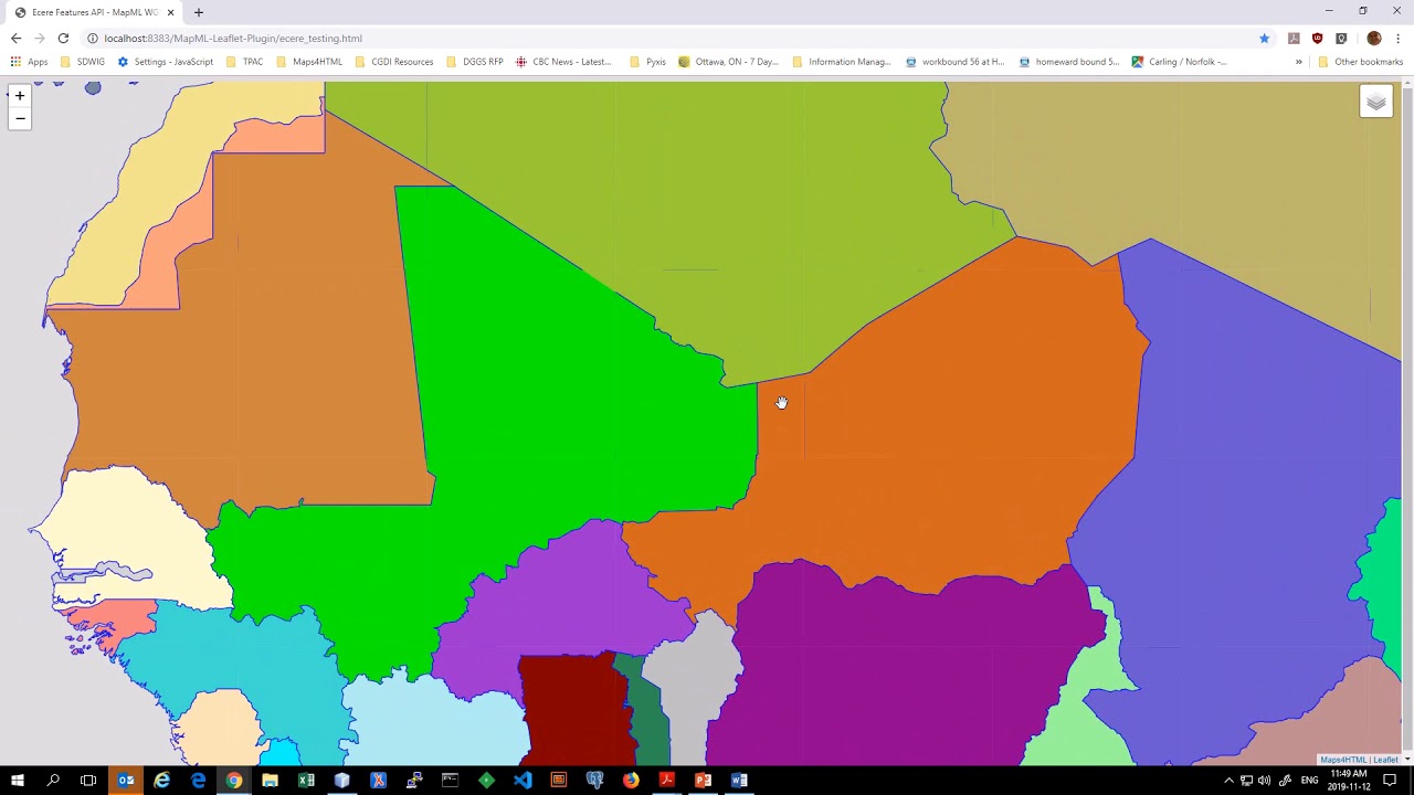 MapML Vector tiles client demo