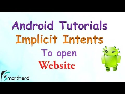 Learn 300 Android Implicit Intent Open WebSite URL - Mind Luster