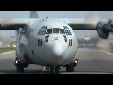 LOCKHEED C-130 classic , " 747 " Hellenic Air Force , special livery 70 years , Ostend Airport