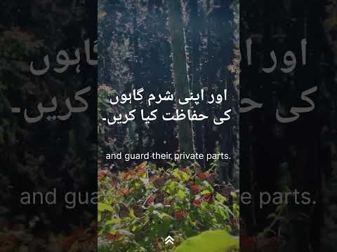 man should lower their gaze ayat in quran.. surah noor ayat 30.. urdu and English translation