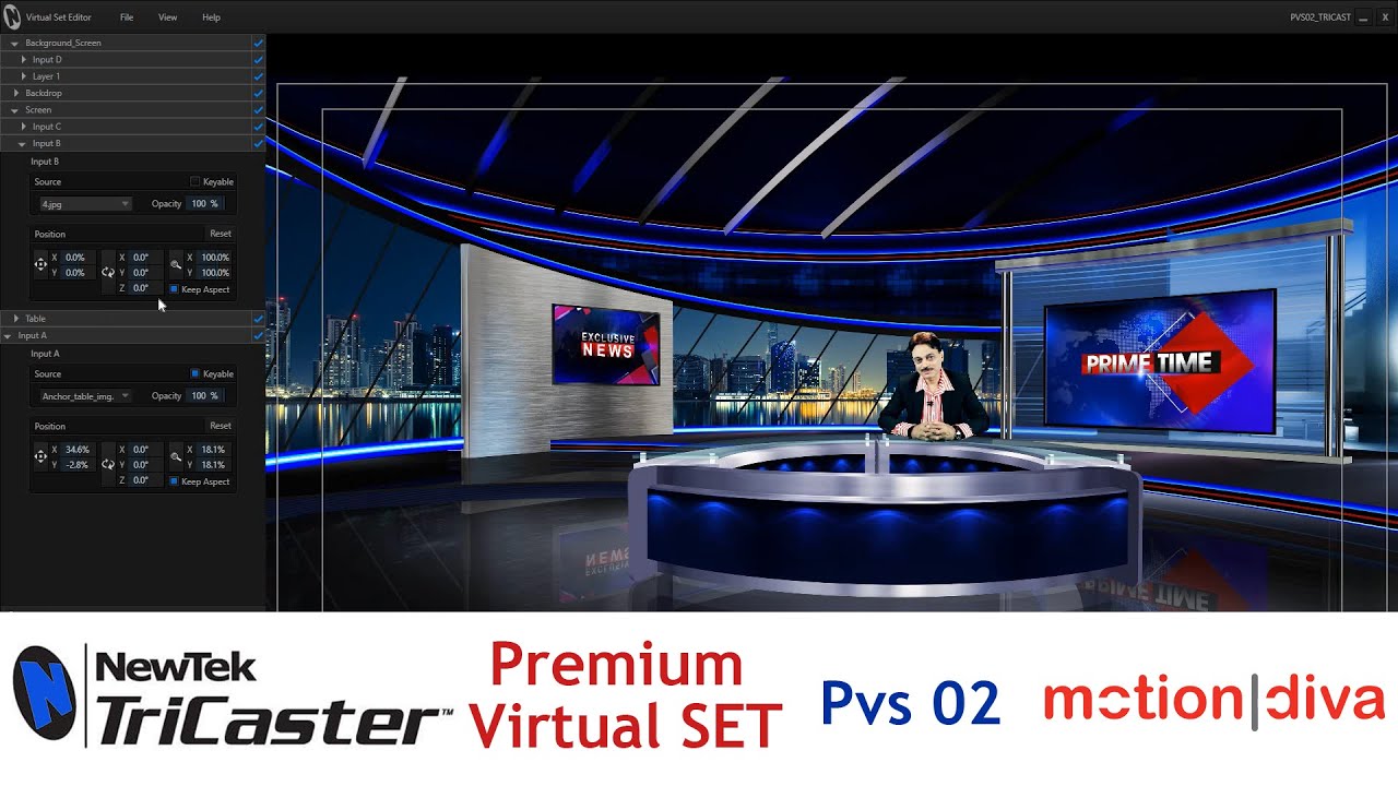 Tricaster Premium Virtual Studio PVS02