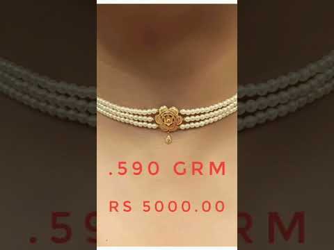 light weight pearl choker #gold #youtubeshorts #subscribe #trending #viralsong #choker #necklace