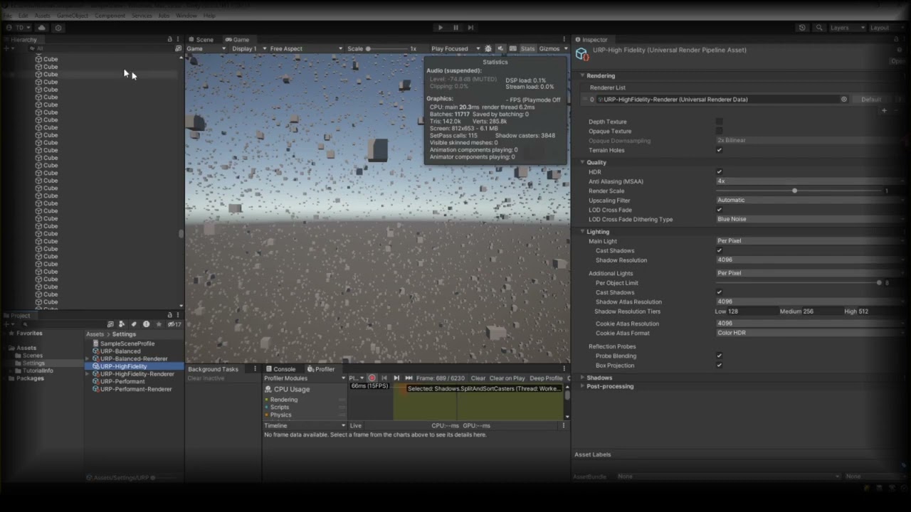 Enable Dynamic Batching in URP Unity Settings