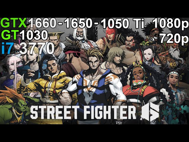 Best Street Fighter 6 graphics settings for GTX 1660 and 1660 Super