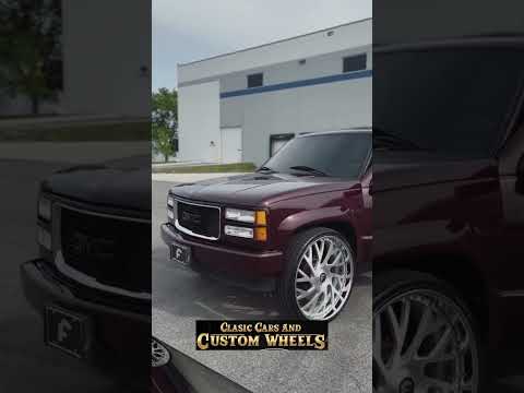 2 door chevy Tahoe on Forgiato wheels 🔥 #automobile #forgiatowheels #tahoe