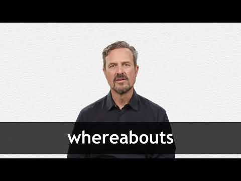 WHEREABOUTS - Definition & Translations | Collins English Dictionary