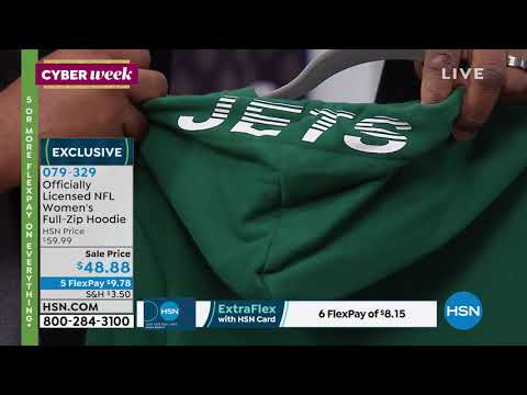 Officially Licensed NFL Women's FullZip Hoodie by Glll