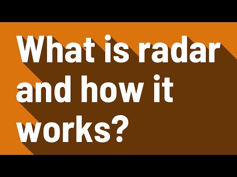 What is radar and how it works?