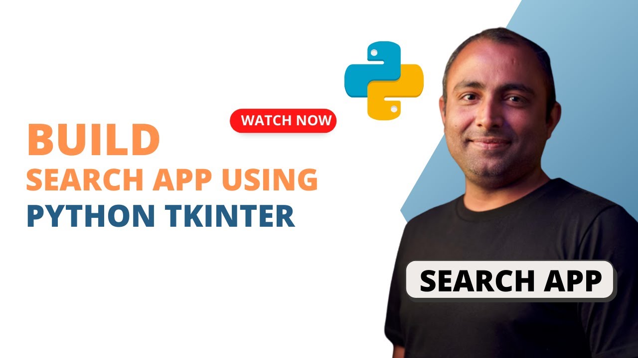 Create Search Application using Python Tkinter | Search App with Python