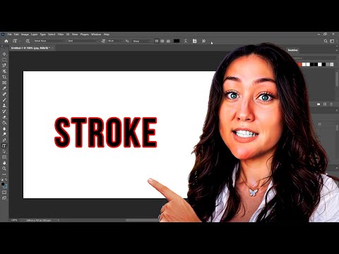 How to add stroke to text in Photoshop