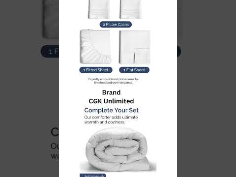 Queen Size Cooling Sheets - Hotel Luxury, Deep Pockets, Extra Soft & Wrinkle-Free #LuxuryBedding