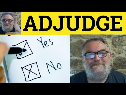π΅ Adjudge Meaning - Adjudge Examples - Adjudge Definition - Formal Vocabulary - Adjudge