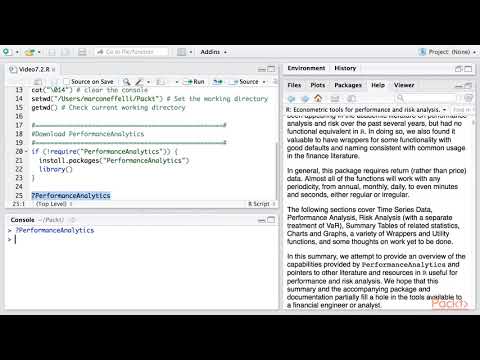 Learn Quantitative Finance with R R Warm Up– PerformanceAnalytics for Risk Management | packtpub ...