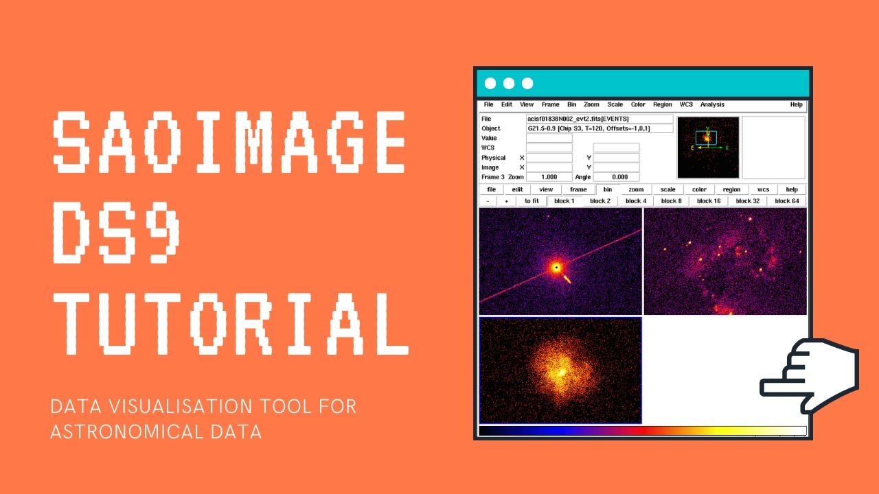 Using SAOImage DS9 Visualisation Tool for Astronomical Data