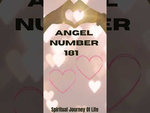 Angel number 181😇| Spiritual journey of Life 🦋🥰