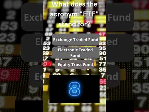What does 'ETF' stand for?
