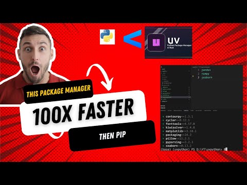 uv 100 times faster python package manager than pip End to end Tutorial uv installation
