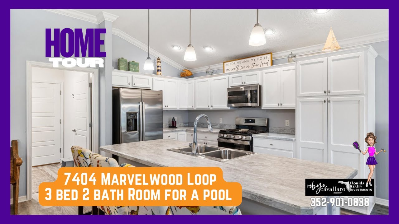 Home Tour 7404 Marvelwood Loop TheVillages 3/2 Whispering Pine Floorplan #thevillages