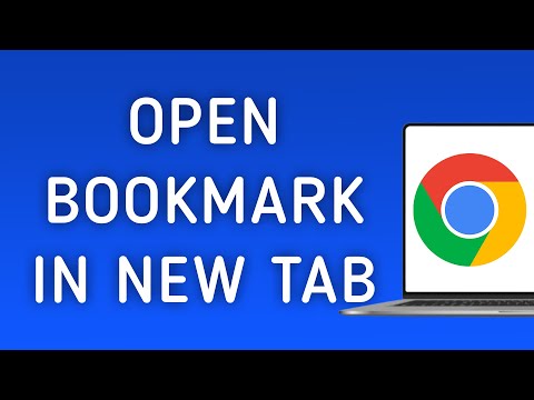 How To Open A Bookmark In New Tab On Google Chrome On PC (New Update)