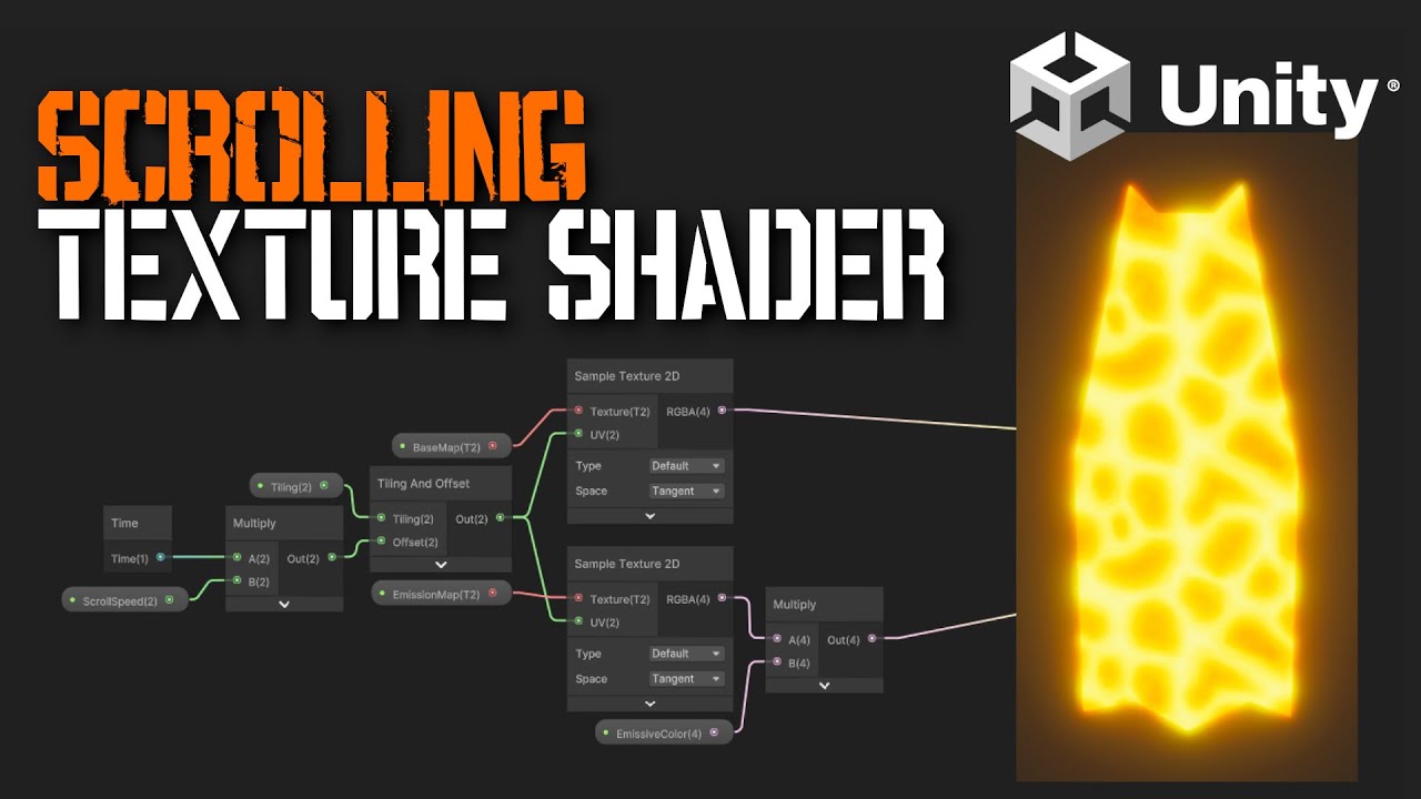 URP Shader Graph Basics - Scrolling UV | Unity Tutorial