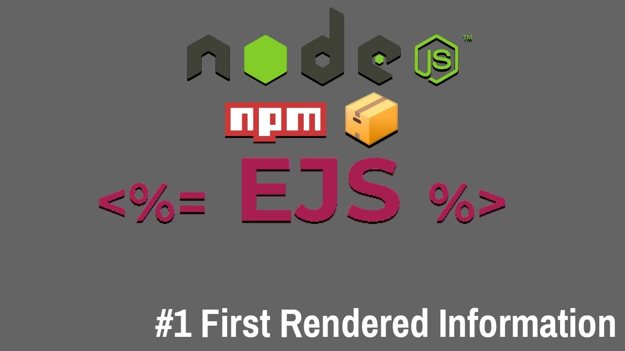 Node Module EJS Part #1 | Render Page with informations