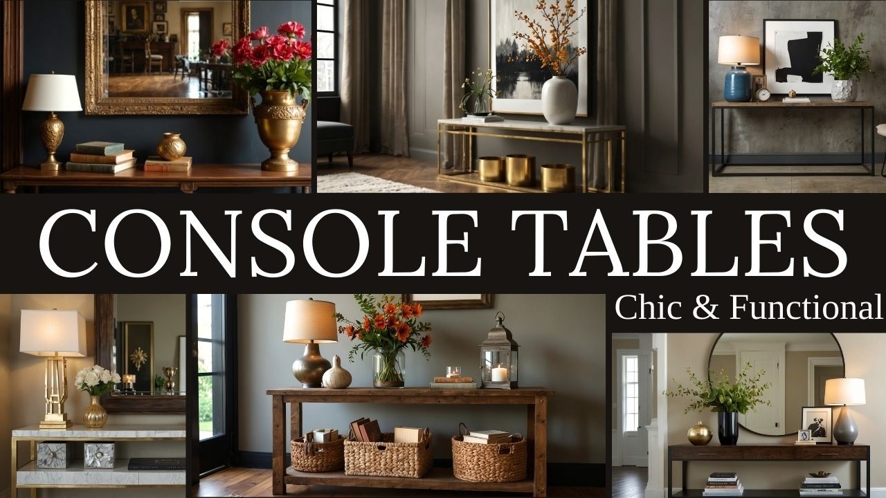 Best 55 Console Tables to Style in Your Entryway or Living Room | Chic & Functional Ideas