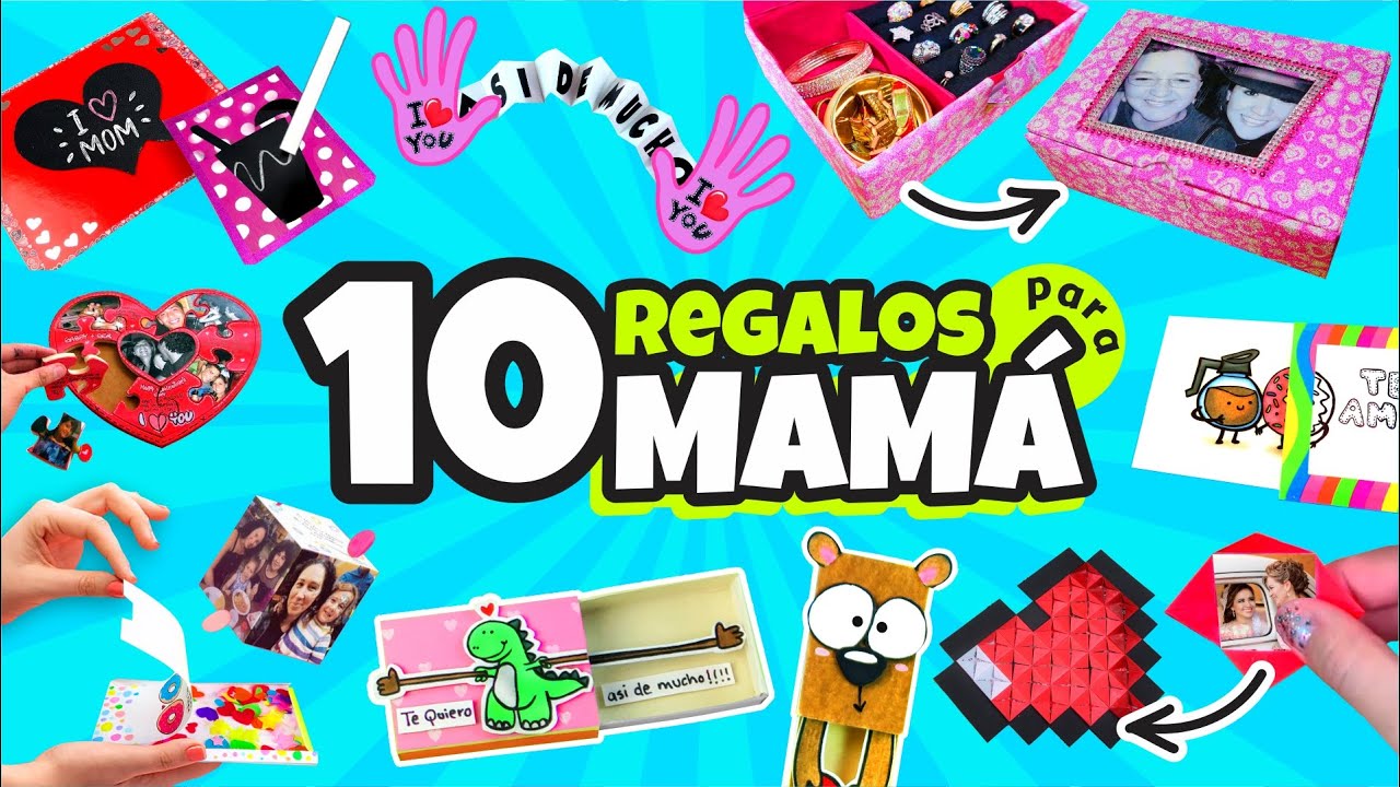 10 Regalos RAPIDOS, FACILES y BONITOS para MAMÁ ⭐ Así o más fácil