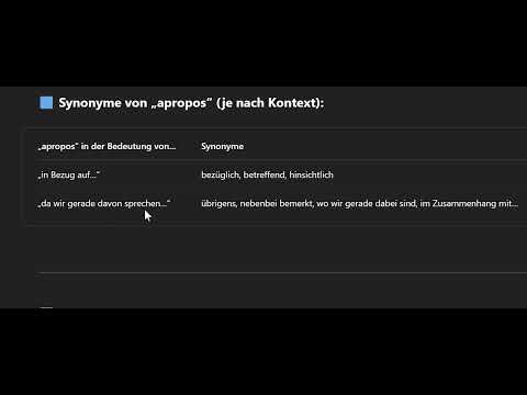 Synonyme von „apropos“ (je nach Kontext) #viralvideo #trending #deutsch