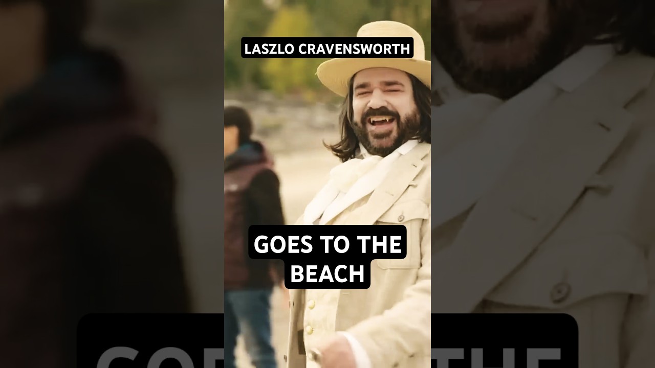 Laszlo Goes to the Beach ⛱️ Laszlo Cravensworth 🦇 What We Do in he Shadows #shorts #funny