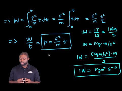 Calculation of Instantaneous Power and Average Power from Work and Energy