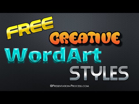 Free Stunning WordArt Options for PowerPoint Slides for Teachers