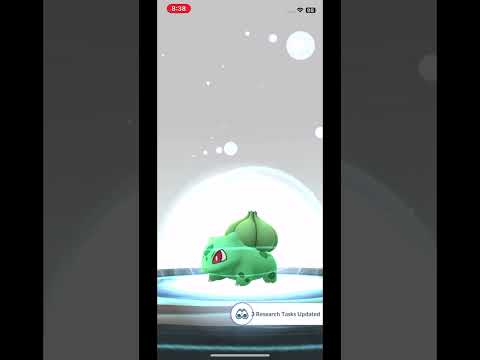 Bulbasaur involved into ivysaur in Pokémon Go