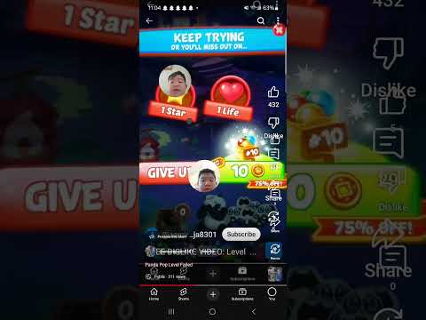 Panda pop level failed