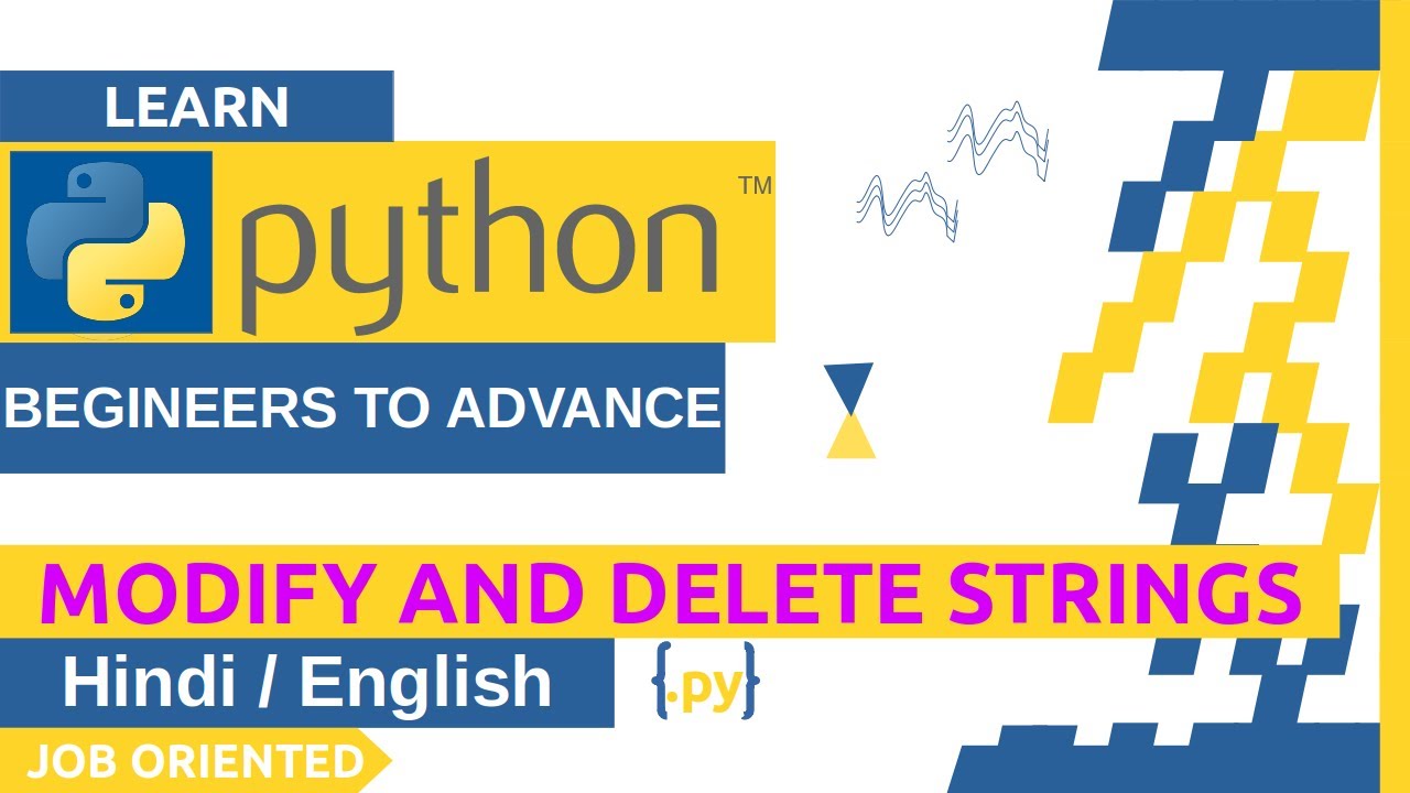 Modify And Delete String | Python Tutorial For Beginners | String Data Structure | CodeWithRonny