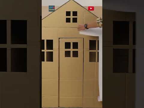 Cardboard Playhouse for Kids