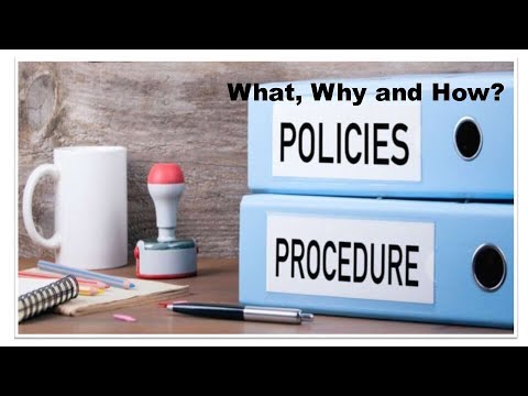 Policy and procedure manual