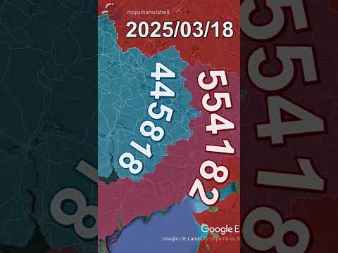 Russian Invasion of Ukraine: Every Day of March 2025 using Google Earth