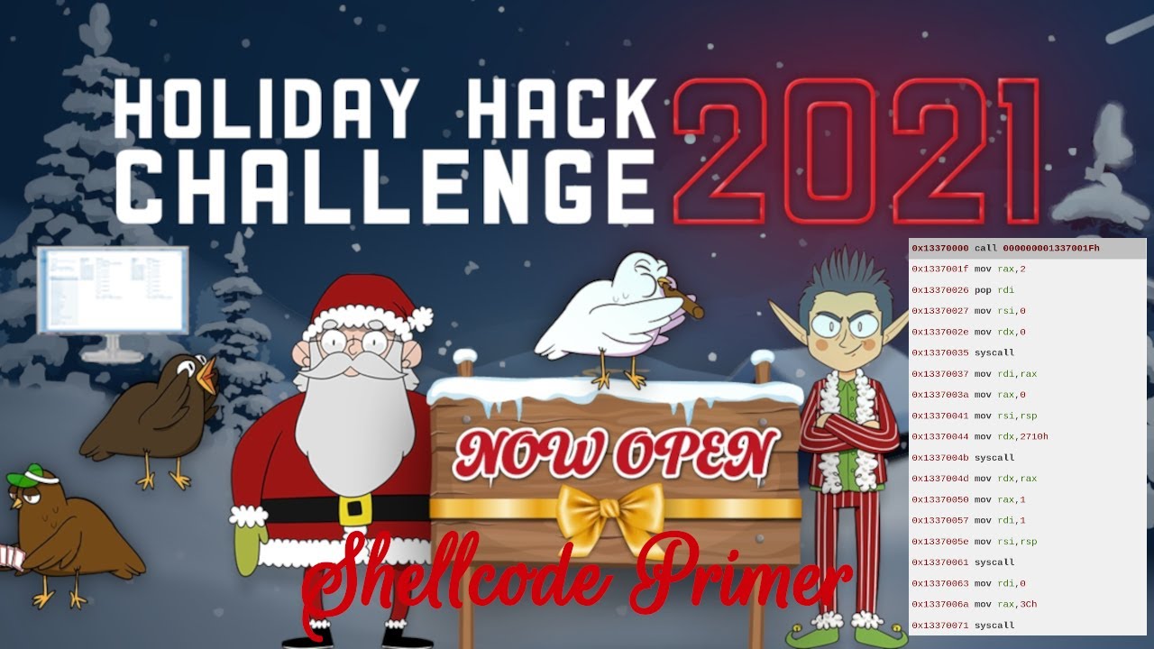 Shellcode Primer [Sans Holiday Hack 2021, Objective 6]