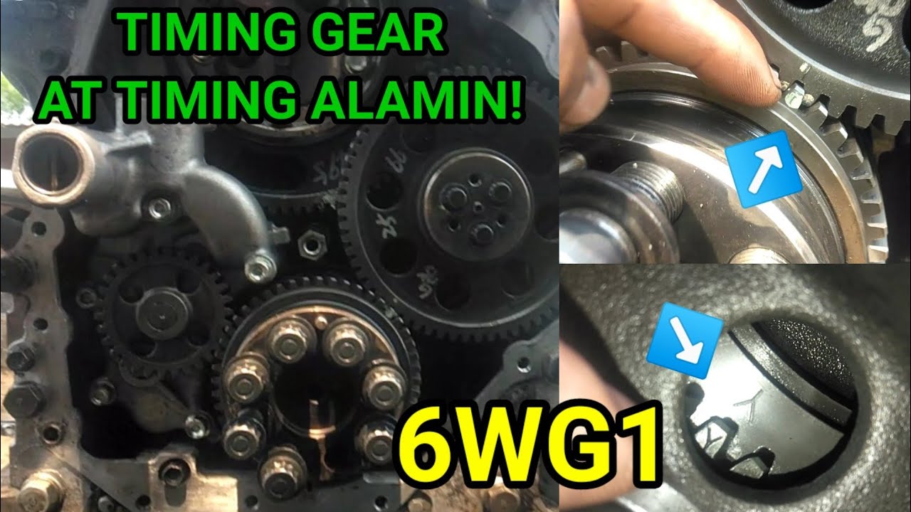 MGA TIMING MARK SA TIMING GEAR NG 6WG1
