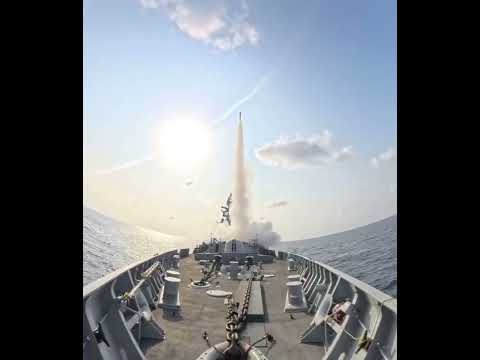 INS Surat Missile Firing - 24 Apr 2025