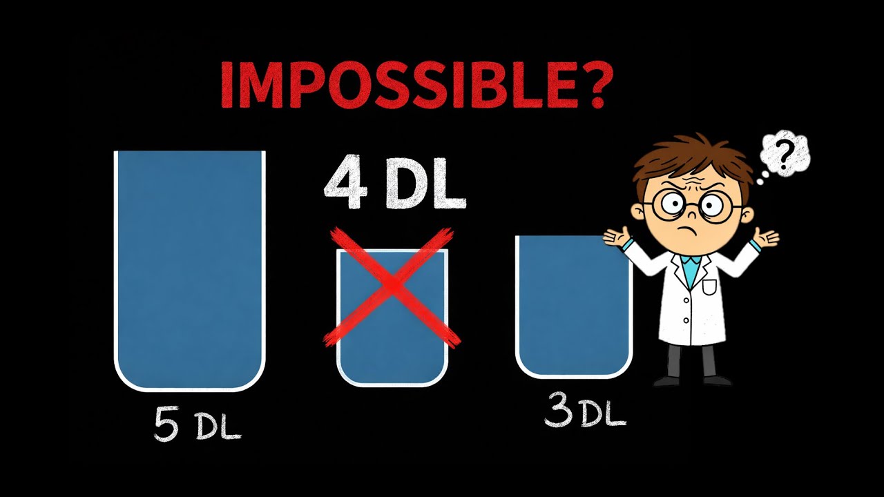 How to Measure 4 dl with No Marks (Most People Fail)