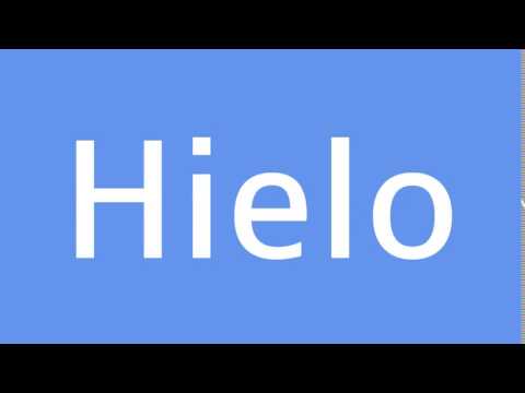 How to say Ice in Spanish