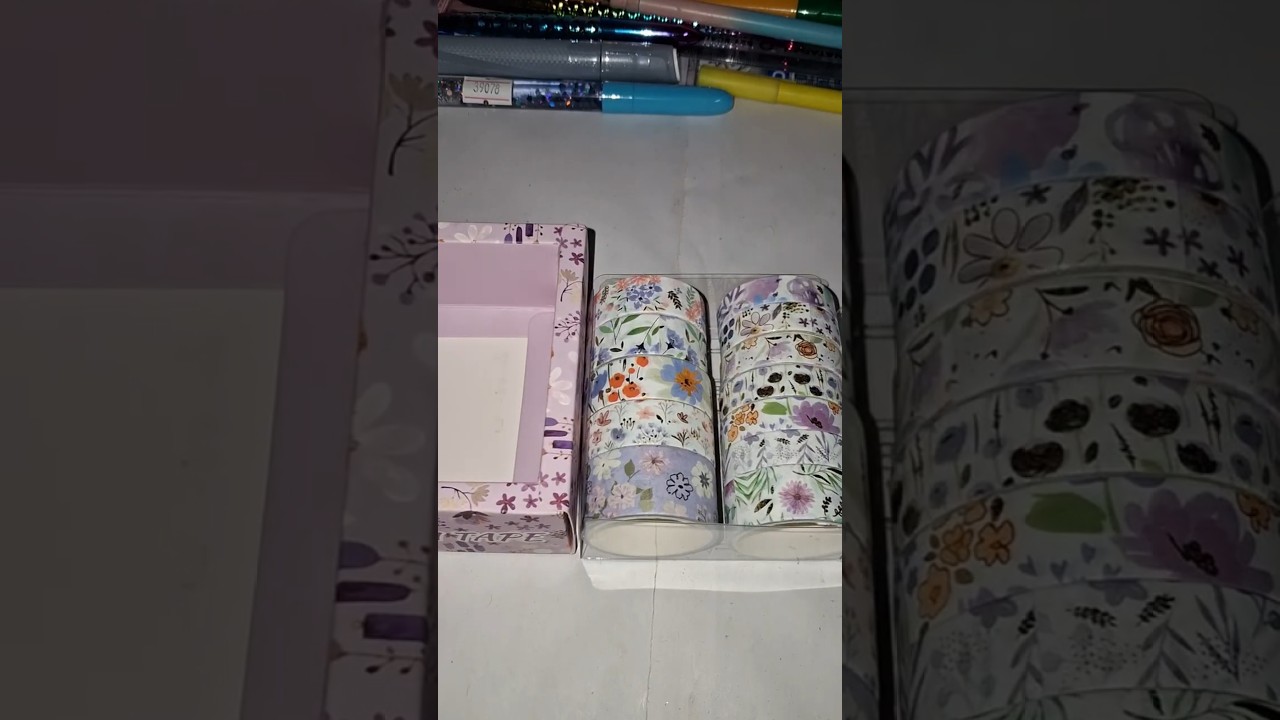 Cute washitape✨️💖|Kawaii stationery haul 💖 #asmr #stationarycollection #ytshorts #kawaiistationery