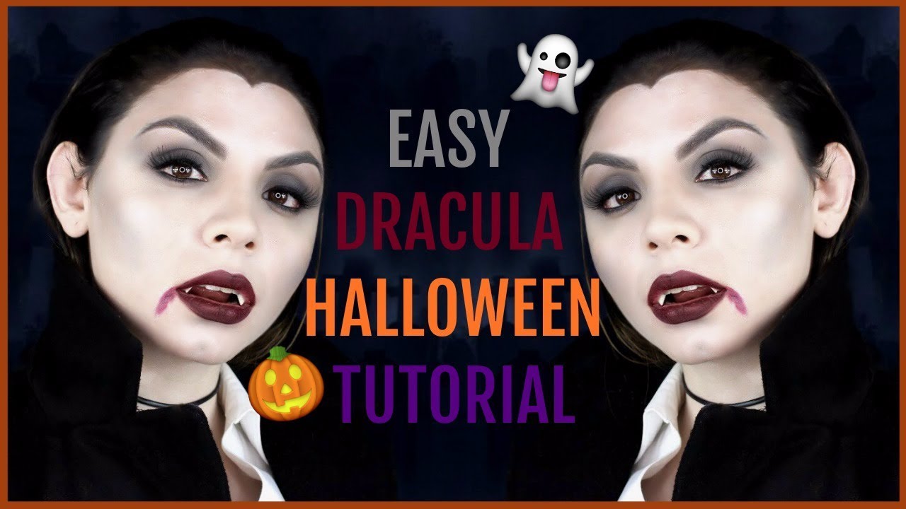 Easy Halloween Makeup Tutorial 2017 | Vampire Dracula Makeup Tutorial for Halloween