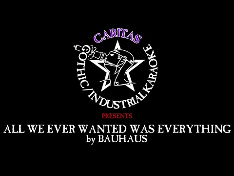 Bauhaus - All We Ever Wanted Was Everything - Karaoke w. lyrics - Caritas Goth Karaoke