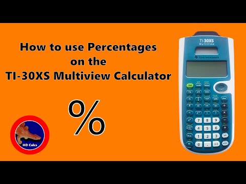 How to use Percentages on the TI-30XS Multiview Calculator