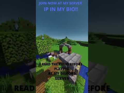 FREE TO JOIN AT MY MINECRAFT SERVER!! (IP at my discord server)